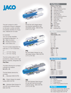 Plastic Compression Fittings | JACO Manufacturing