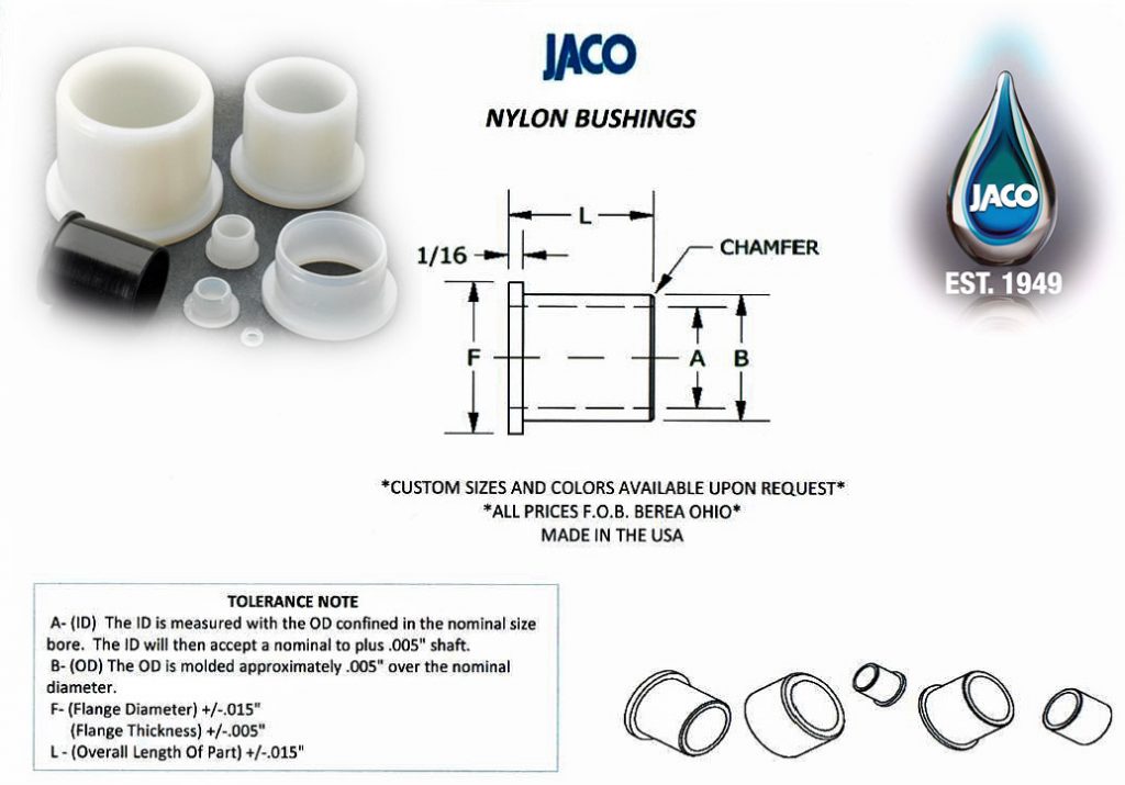 Plastic Bushings & Spacers | JACO Manufacturing